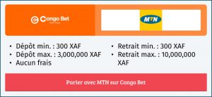 Comment jouer sur Congo Bet en ligne avec MTN Mobile Money